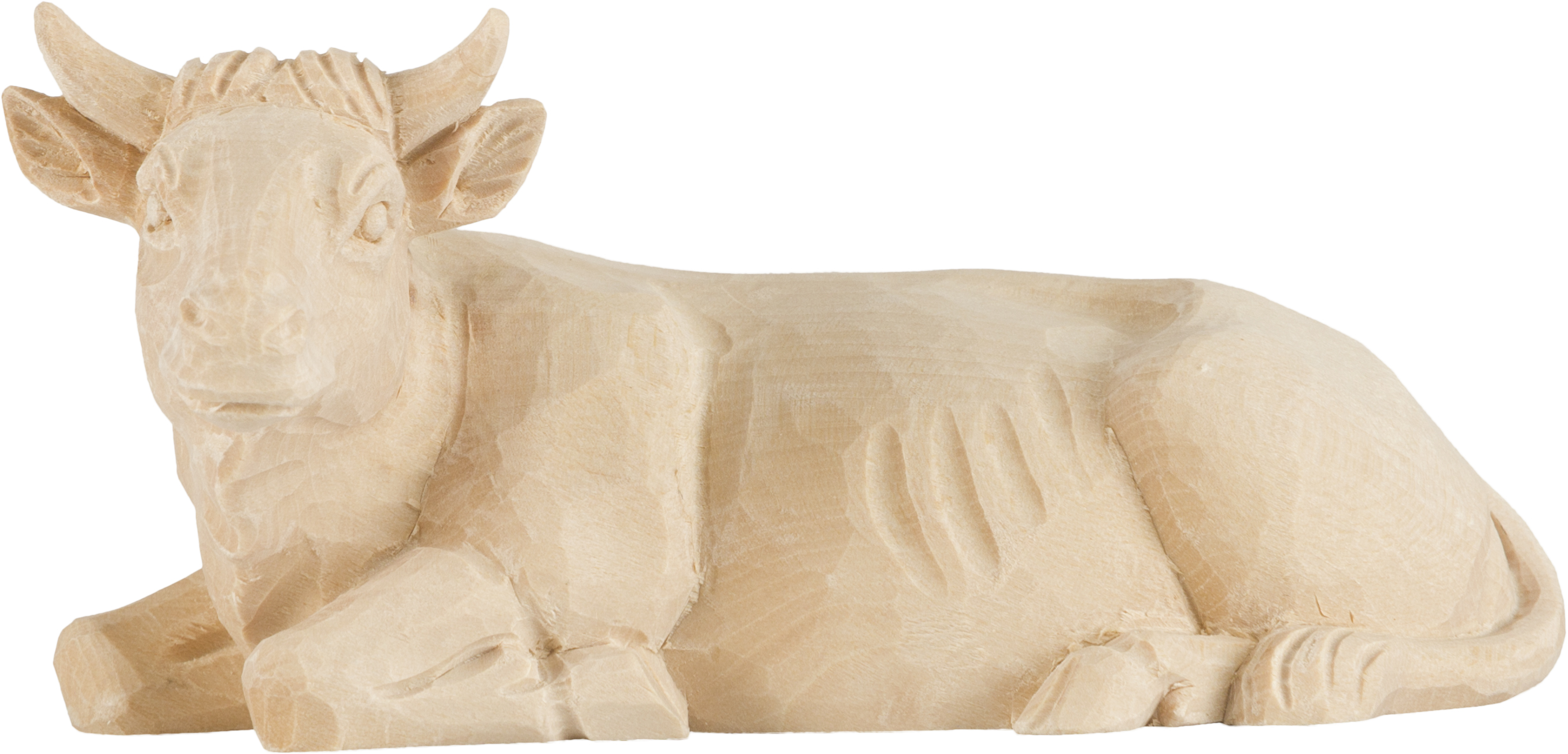 Allgäu Krippe, Zirbe handgeschnitzt: Ochs